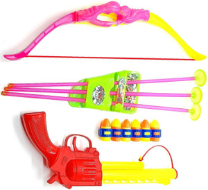 Dynamic Retail Global Gun Toys for Boys With Bullets, Archery Bow ...