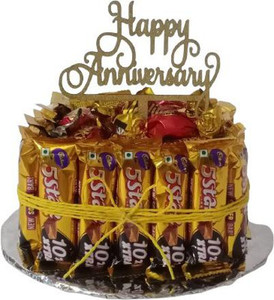 Cadbury 5 star and Milk chocolate with Anniversary Cake topper Bars ...