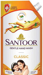 Santoor hand wash classic soft on hands 750 ml pack of 2 pc Hand ...
