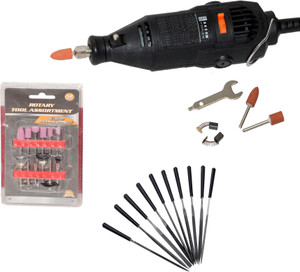 Digital Craft Die Grinder,12Pc Rotary Tools Set,10Pc 4x60 Needle File ...