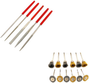 Digital Craft 5Pc Diamond File Set,12Pc Wire Brush Set,, Rotary Tool ...