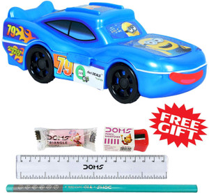 Stylish Movable Car Geometry Box For Boys & Minion Art Plastic Pencil ...
