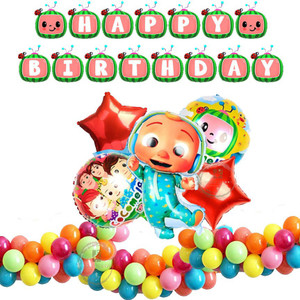 Flipkart.com | Giftzadda Printed COCOMELON THEME FOIL BALLOONS KIT OF ...