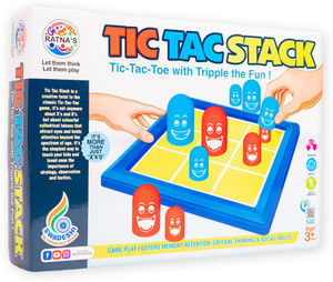 RATNA'S Tic Tac Stack Party & Fun Games Board Game (1940) Party & Fun ...