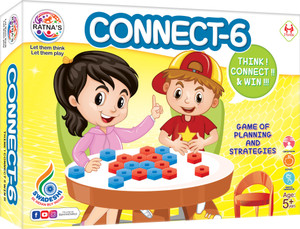 RATNA'S Mind Challenge Connect 6 Game. Think, Connect & Win. Party ...