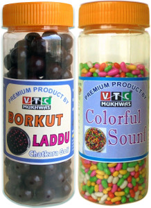 VTC Digestive Borkut Laddu Or Colorful Saunf Natural Borkut, Natural ...