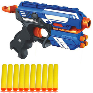 Poktum Blaze Blaster StormHot Fire Shooting Toy Gun with 10 ...
