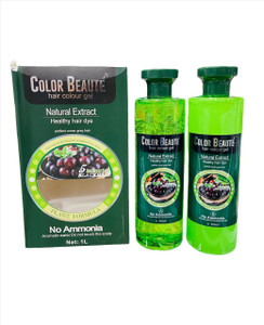 Color Beaute HEALTHY HAIR DYE green packing new pack , BLACK - Price in ...