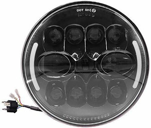 OSWIN GOLD LED Headlight for Range Rover, Royal Enfield, Harley ...
