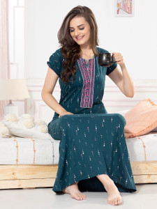 HELLO PARTNER Women Nighty - Buy HELLO PARTNER Women Nighty Online at ...