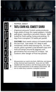 VibeX ® VLR-210 Tatli Kil Sivri (Sweet Sivri) Turkish Pepper Chilli ...