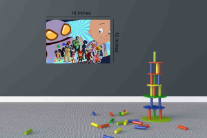 Famous Kids Cartoon Wall Poster Of "Mighty Raju"|Decorative Wall Paper ...