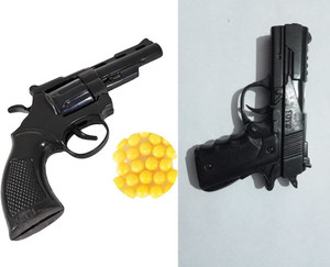 Wolver Combo of Revolver Toy and Small Hand With Plastic Bb Bullets ...