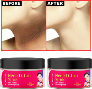 ELIBLISS Neck D-tan Scrub for Skin Brightening, Dark Spot and De-Tan ...