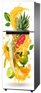 Sticker Hub 60 cm Fruits Fridge Large Self Adhesive Sticker (Pack of 1 ...