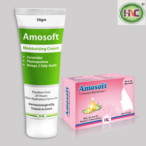 Heal N Cure Amosoft Soap + Amosoft Cream (Ceramide Moisturising Cream ...