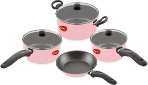 Pigeon Master Chef 7 Piece Non-Stick Coated Cookware Set Price in India ...