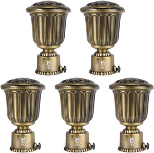 jkc Gold Curtain Knobs, Rod Rail Bracket Metal Price in India - Buy jkc ...