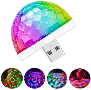 MOOZMOB USB Operated Disco Projection Lamp Multicolor Disco Light Night ...