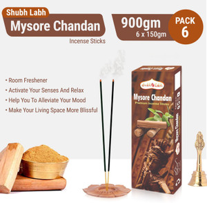 Shub Labh Mysore Chandan Fragrances Incense Sticks Pack Of 6 Boxes(150 ...