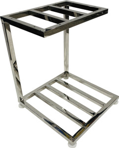 KITHANIA Office Home Stainless Steel Topless Double Inverter Stand ...