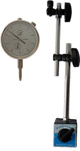 DUMDAAR Dial Indicator Gauge 0-10mm/0.01mm Micrometer with Flexible ...