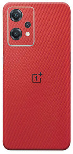 Skins Factory Red Carbon Fibre Mobile Back Skin Sticker, One Plus Nord ...