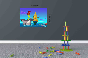 Famous Cartoon Wall Poster|"Zig Sharko" Kids Cartoon Wall Poster For ...