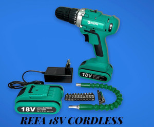 REFA REFA Cordless drill Driver kit set 10mm 18V HD Cordless drill kit ...