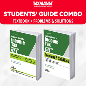 Taxmann's Combo For Students' Guide To Income Tax Act Including GST ...