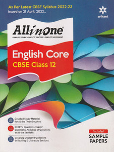 Arihant Cbse All In One English Core Class 12 Ariahnt Prakashan: Buy ...