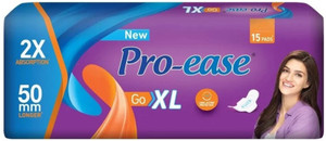 Pro-ease Go XL ( 15 Pads ) Sanitary Pad | Buy Women Hygiene products ...