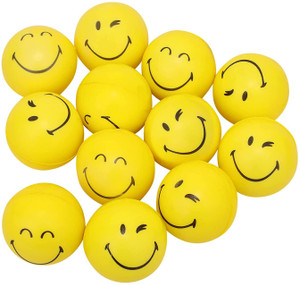 Memories world Smiley Face Squeeze Ball Anti Stress Ball - Pack of 6 ...