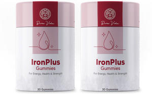 Pura Vida Iron+ Gummies For Women & Men| Iron Supplement with Vitamin A ...
