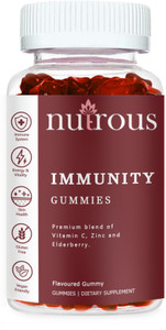 Nutrous Immunity Booster Gummies for Adults & Kids with Vitamin C ...