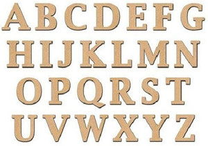 Toppings MDF-Alphabet A to Z Birch Wood Veneer Price in India - Buy ...
