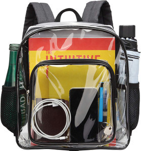 LYF5STAR Clear Transparent Small Backpack (11x11x6.6 inch) Stylish Bag ...