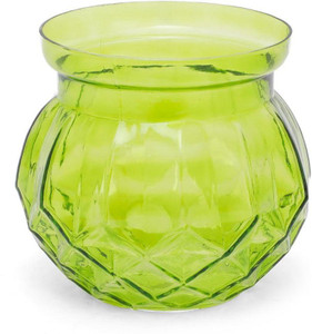 Home4U Robyn Candle Holder Green Glass Candle Holder Price in India ...