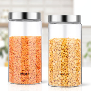 BOROSIL Glass Grocery Container - 1200 ml Price in India - Buy BOROSIL ...