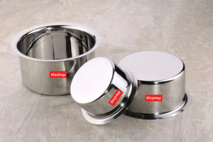 Meshop Tapeli/Patila/Tope/bhagona set of 3 Induction Bottom Non-Stick ...