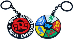 Golden Fox Tibet Ladakh Flag Prayer Words Bullet Bike Rubber Keychain ...