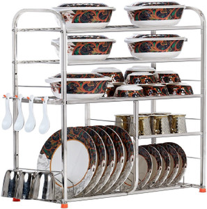 IRONTECH Utensil Kitchen Rack Steel Stainless Steel 30 X 32 Inch Wall ...