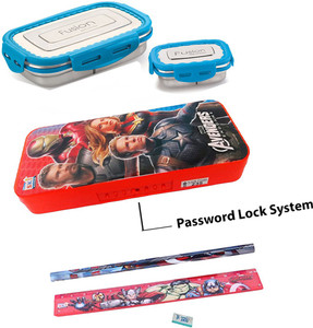Flipkart.com | LINASHA Stainless Steel Tiffin Box With Password Lock ...