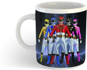 CHARMING Power Ranger CCD13 Cartoon Printed 11 oz White Ceramic Coffee ...