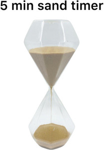 Lexbax Sand Timer 5 minute diamond cut shape for gifts purpose & Home ...