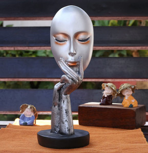Neema Handicrafts Antique Human Lady Face For Home/Table Décor ...