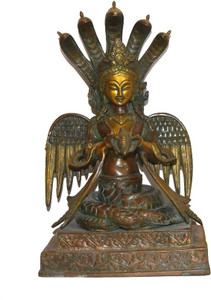 EthinicArt Winged Naag Kanya Antique Statue | Snake Suvannamaccha Devi ...
