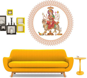 SRD 88.9 cm 35” x 24” Maa Durga Mataji sticker for Living Room Office ...