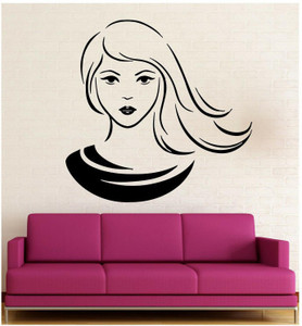 LYOMAN 60 cm Wall Stickers Vinyl Decal Beautiful Woman Hair Hairstyle ...