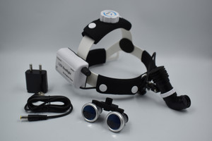Lexbax E.N.T Headlight with loop 3.5x magnification surgical hospital ...